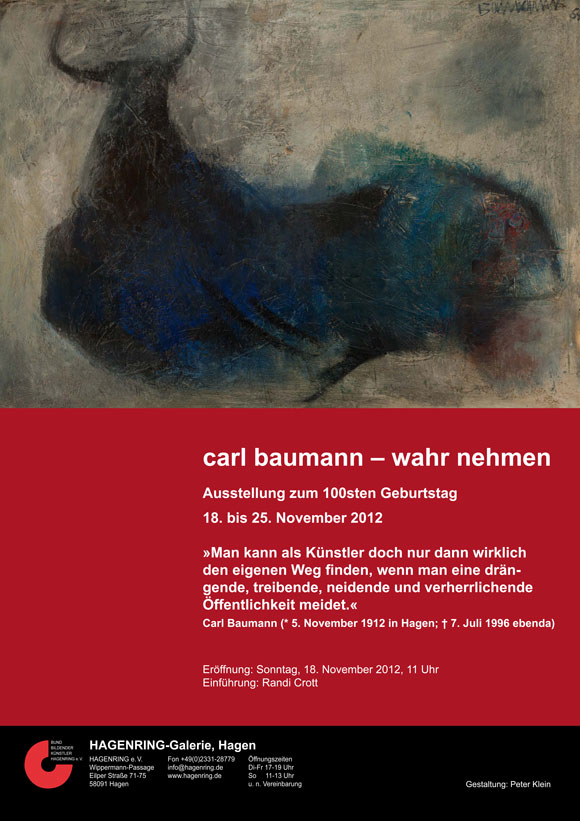 Carl Baumann – wahr nehmen – Carl Baumann